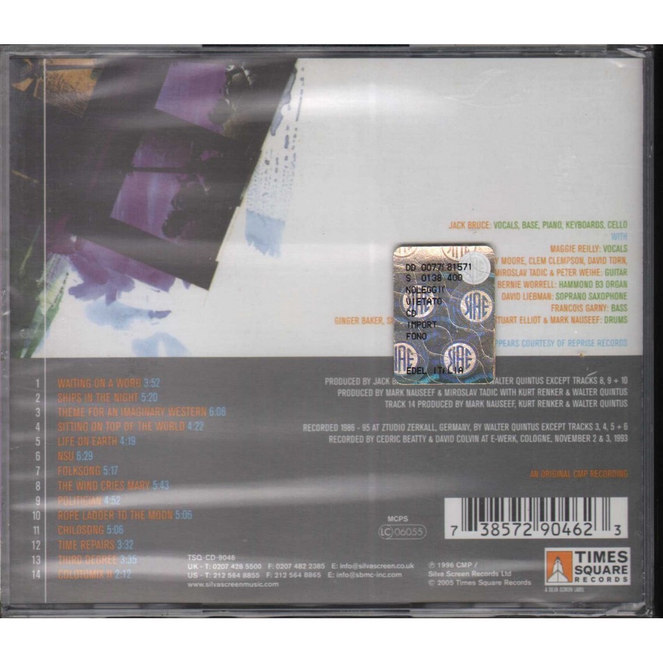 Jack Bruce ‎CD The Jack Bruce Collector's Edition / Times Square Sealed ...