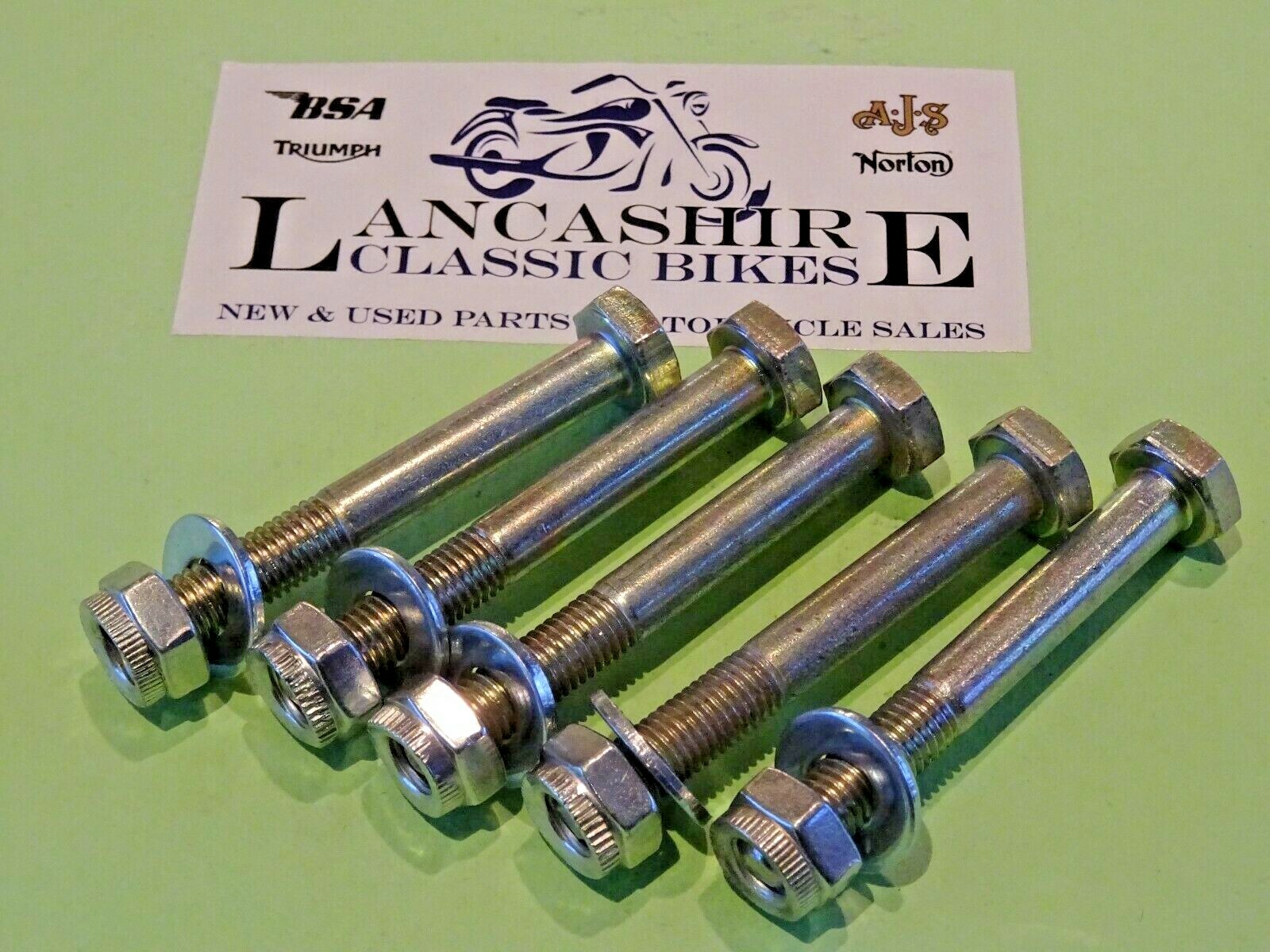 14-0207 TRIUMPH T120 TR6 T140 TR7 T150 REAR SPROCKET BOLT SET 1971+ UK ...