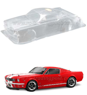 Clear RC Body 1966 FORD MUSTANG GT 1/10 OnRoad Car HPI/4Tec2.0/V100/RDS ...