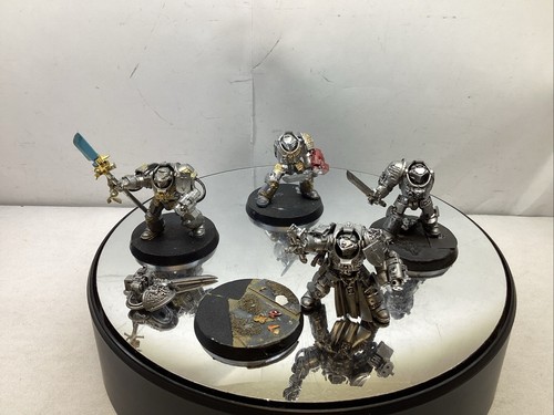 Warhammer 40K GREY KNIGHTS TERMINATOR SQUAD x4 built some paint CM11259 ...