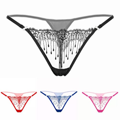6 Pack Lot Sexy Women's Panties G Strings Thongs Cheeky Sheer Underwear ...