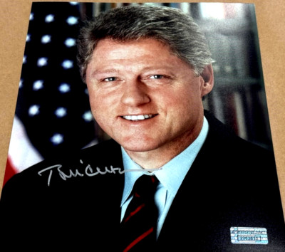 42ND PRESIDENT BILL CLINTON SIGNED OVAL OFFICE 8x10 INCH PHOTO COA | eBay