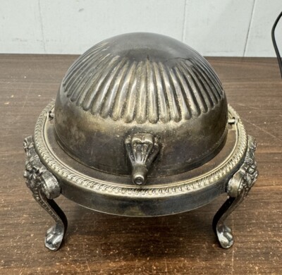 Butter Dishes - Silver Plate Dome Butter Dish