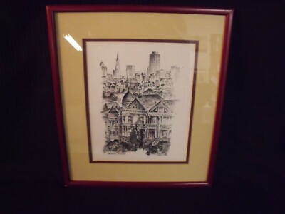 Vintage Alec Stern Etching Signed Print 'SAN FRANCISCO OLD AND NEW' | eBay
