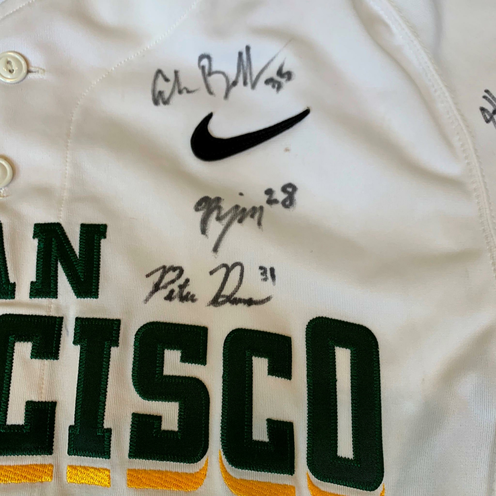 2014 University Of San Francisco Dons Team Signed Game Issued Jersey ...