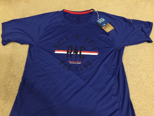 *BRAND NEW* Men Brooks Stealth Rocknroll Run Club Running Top Blue Sz ...