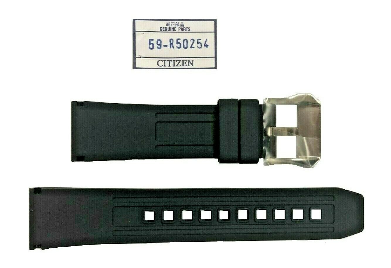 Citizen Promaster Altichron BN5058-07E Black Rubber Strap Watch Band 59 ...