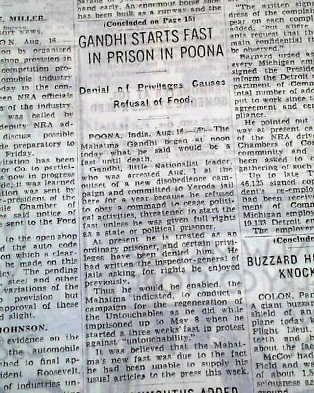 Gandhi Hunger Strike