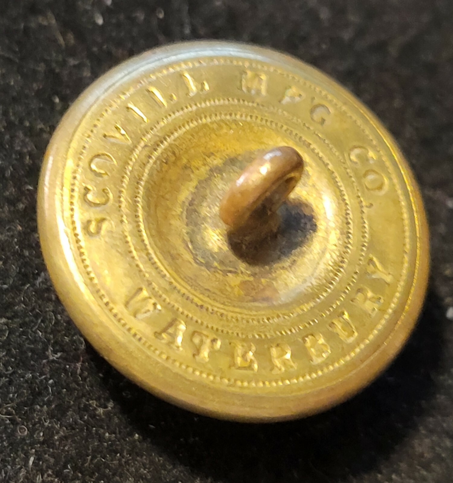 CIVIL WAR STAFF TYPE STATE OF KENTUCKY SEAL CONFEDERATE BUTTON ALBERT ...