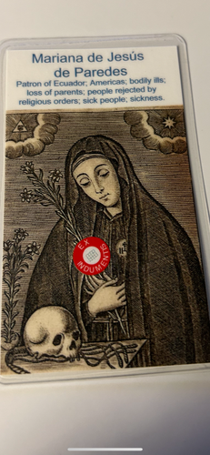Saint Mariana de Jesus 3rd Class Relic Card | eBay