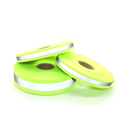 Yellow High Visibility Reflective Strip Polypropylene Webbing Strap ...
