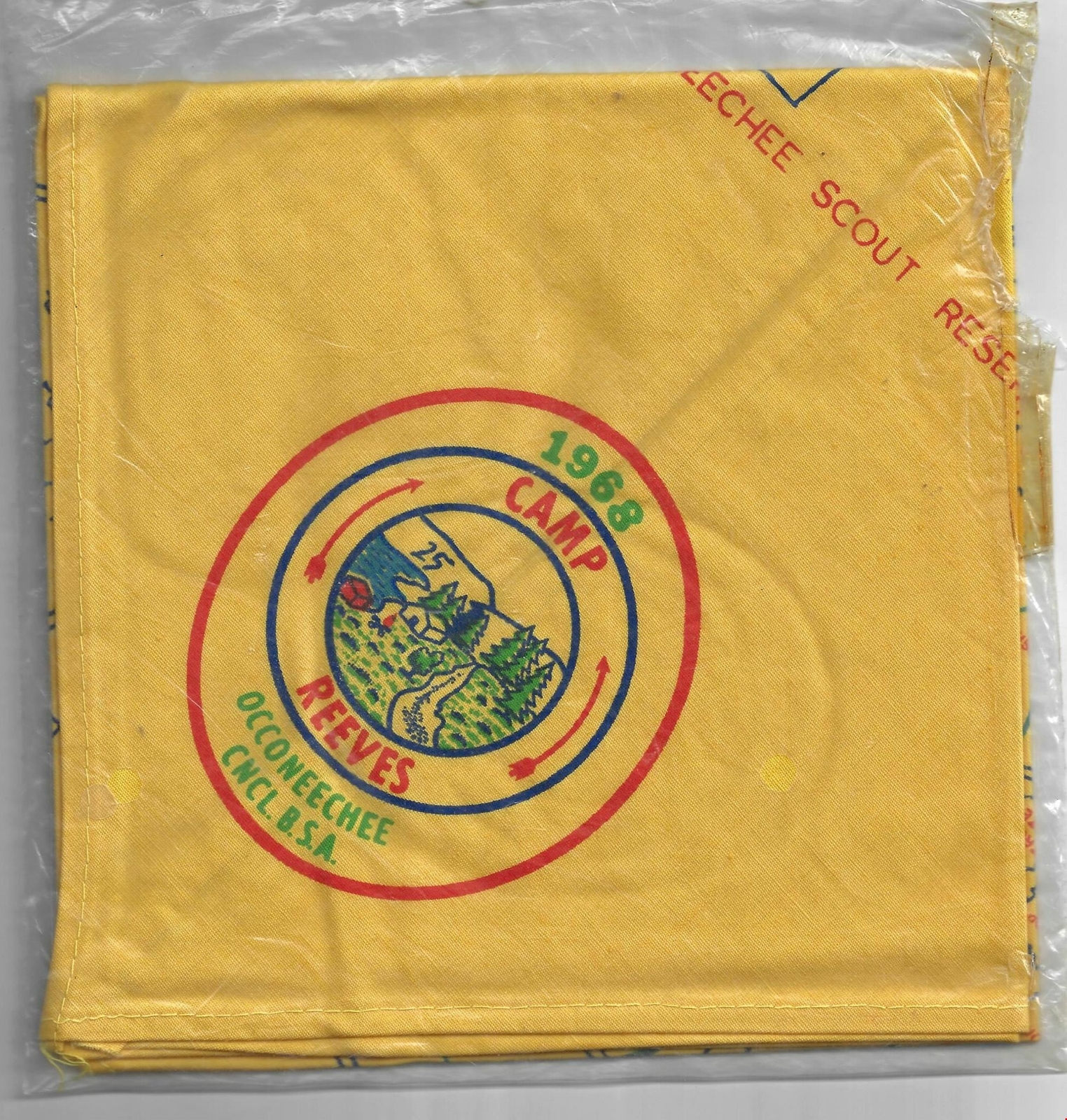 1968 Camp Reeves Occoneechee Council BSA Neckerchief [NC-2636] | eBay