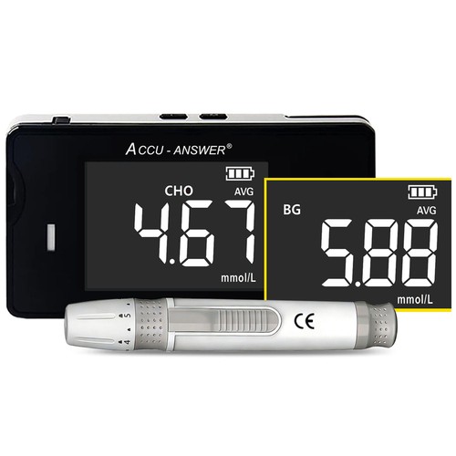 Accu-Answer iSaw Electrochemical Home BG/Total Cholesterol Meter，Rapid ...