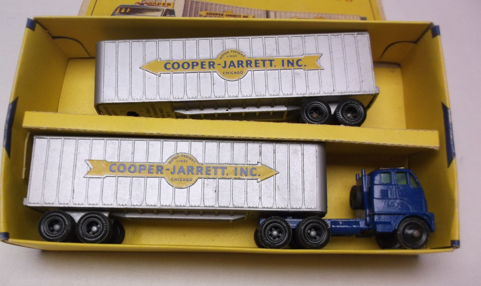 Matchbox Lesney M-9 Major Pack Cooper-Jarrett Inc Double Trailer with ...