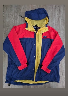 Vintage 90s Polo Ralph Lauren Hi Tech Colorblock Windbreaker Parka ...