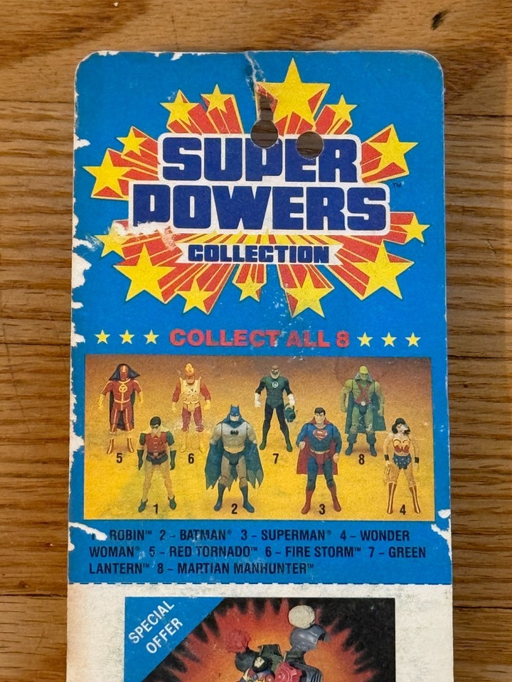 Wonder Woman Kenner DC Super Powers 1986 Unopened Figure Minor Card ...