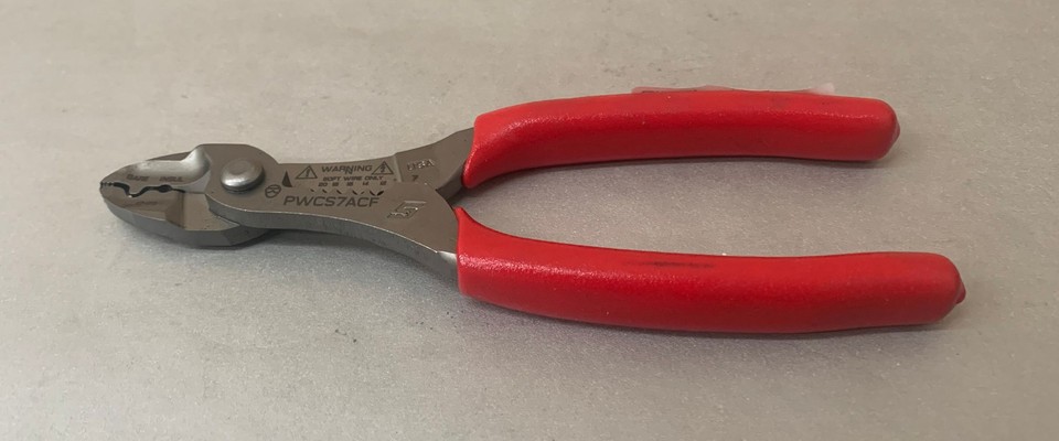 Snap On 7" Wire Stripper / Cutter / Crimper Red (PWCS7ACF) | eBay