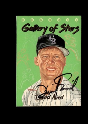 David Nied 1993 Triple Play Gallery of Stars authentic autographed card ...