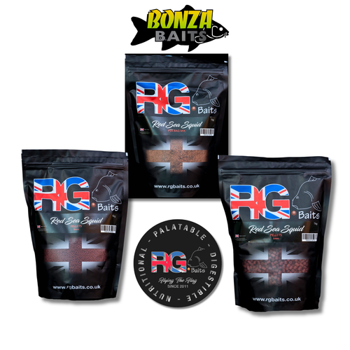 RG Baits Red Sea Squid Pellets 3mm or 6mm and PAV Bag Mix | eBay