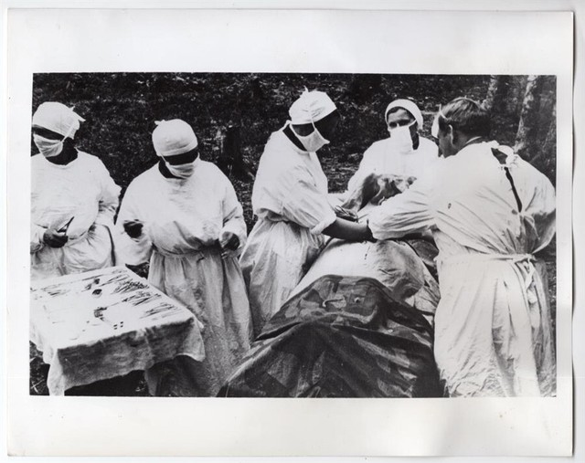 1941 Soviet Surgeons Near Frontline Medical Russia 7x9 Original News ...