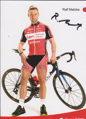 CYCLISME CARTE RALF MATZKA E-ON THURINGER ENERGIE SIGNATURE ORIGINAL | eBay