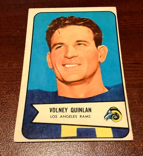 1954 Bowman NFL #44 Volney Quinlan Los Angeles Rams | eBay