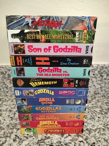 Godzilla Kaiju - Mixed Lot Of 12 VHS *Great Condition, Vintage, TESTED ...