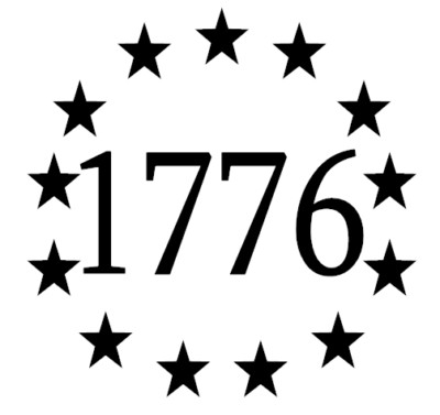1776 Stars Vinyl Decal Sticker America Patriotic USA 5.5" x 5.5" Many ...