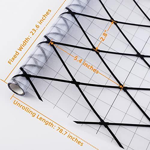 VELIMAX Frosted Black Lattice Window Film Static Cling Window Privacy ...