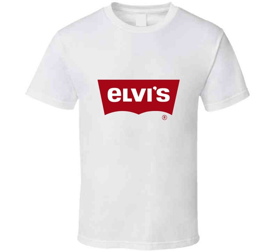 Elvis Mashup Levis Logo Funny T-shirt And Apparel T Shirt | eBay