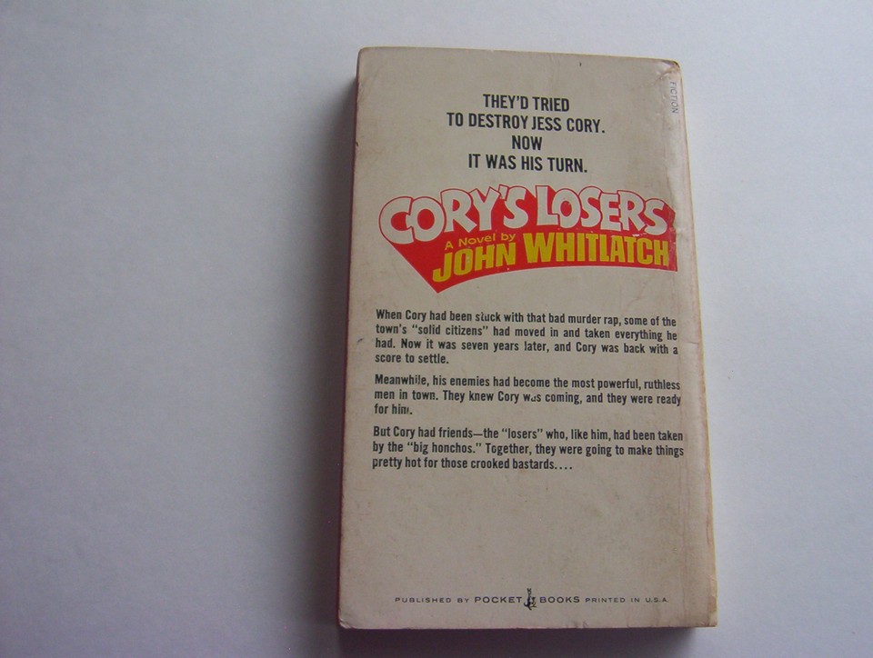 CORY'S LOSERS 1973 JOHN WHITLATCH CROOKED OPERATORS WERE WARNED BY CORY ...