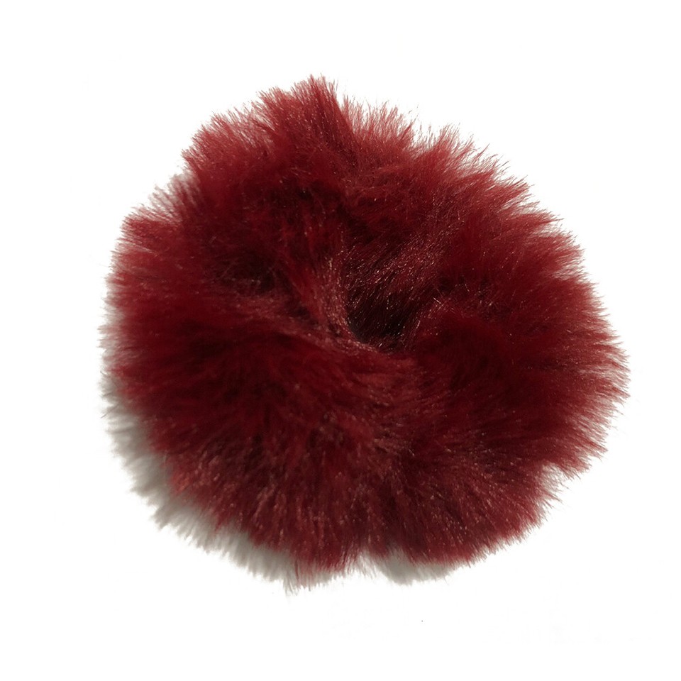Soft Pom Pom Hair Tie Fuzzy Elastic Hair Bands Ponytail Holder Hair ...