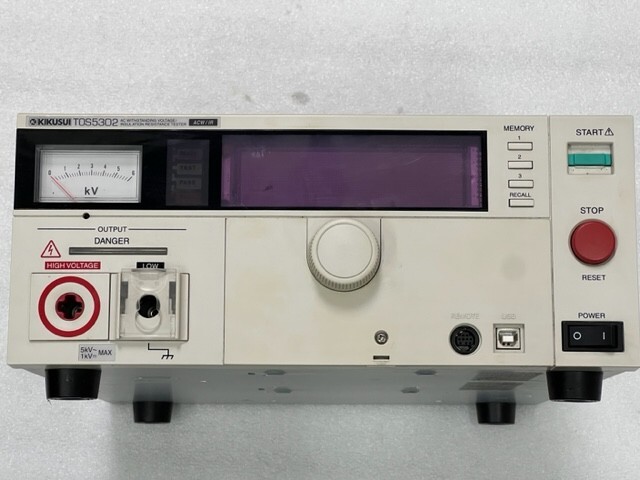 Kikusui TOS5302 AC Withstanding Voltage Insulation Resistance Tester ...