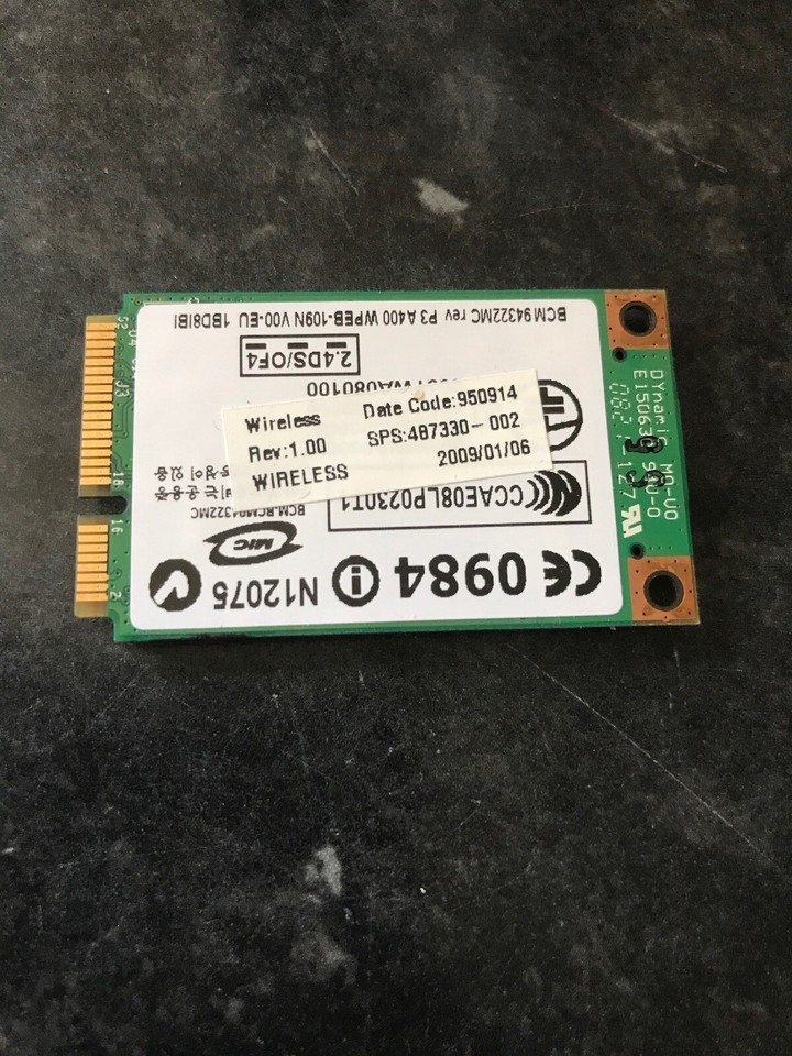 WIFI CARD 395514-002 Wireless Card for HP COMPAQ 6735b and 6730b ...