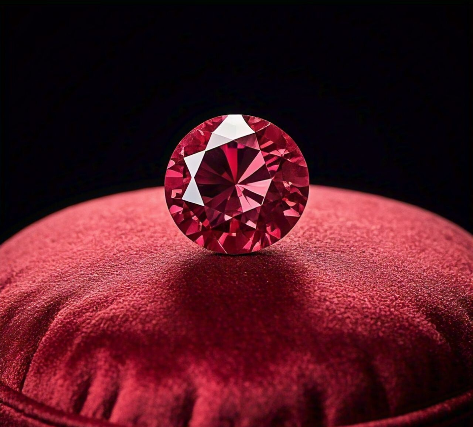 Certified 3.00 Ct Lab Grown Diamond Red color Flawless VVS1 Clarity ...