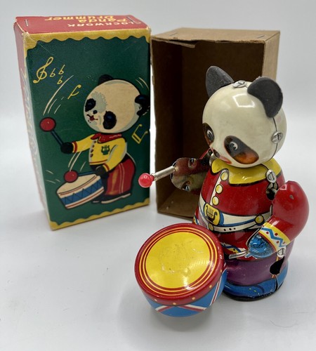 Drummer PANDA au tambour - Jouet mécanique MS 566 - clockwork tin toy ...