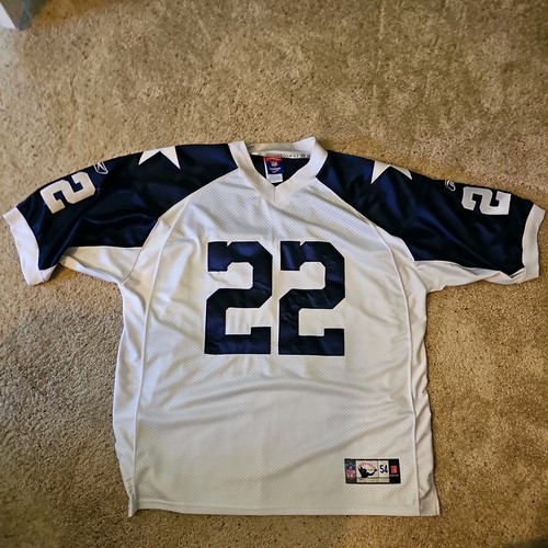 NFL Dallas Cowboys Reebok Emmit Smith #22 Throwback Jersey Men’s 54 ...
