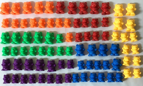 Lot of 84 Learning Resources BEAR FAMILY COUNTERS, Educational Counting ...