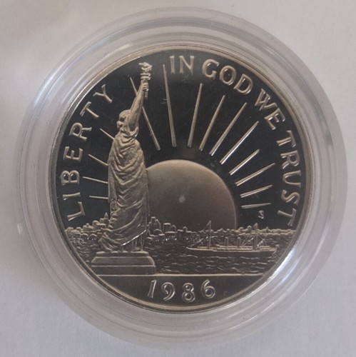 1986-S Statue of Liberty Commemorative Half Dollar proof—U.S. Mint San ...