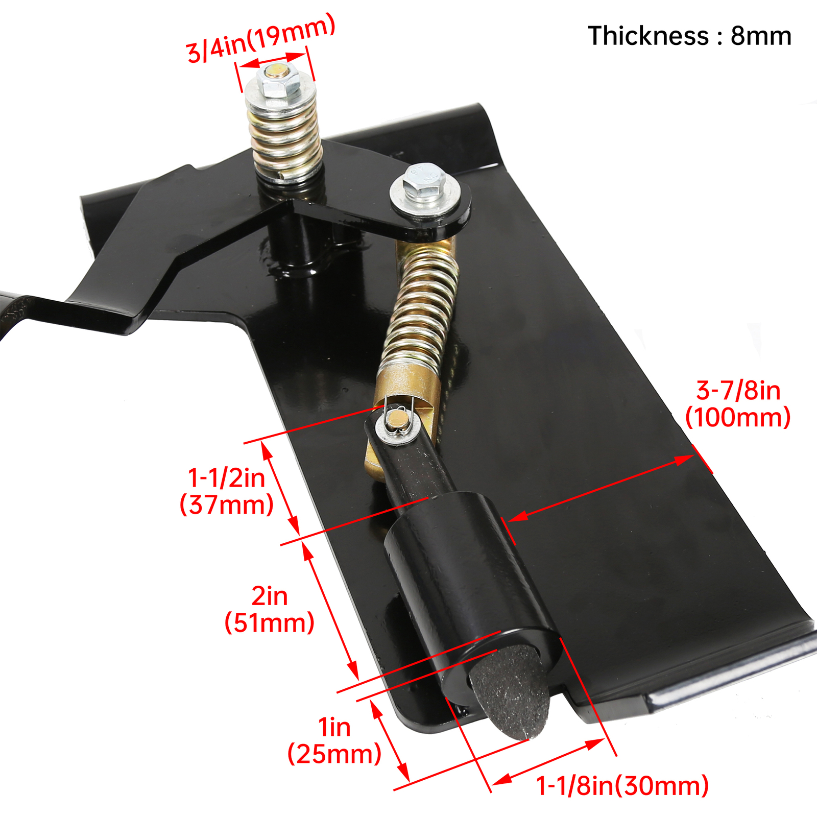 Weld-On Skid Steer Quick Attach Bucket Conversion Adapter Latch Plates ...