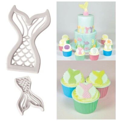 Cake Craft Mermaid Tail Cutters 2pc | eBay