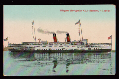 TRANSPORTATION SHIP Niagara Navigation Co's Steamer Cayuga Postcard PC ...