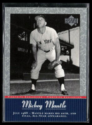 Mickey Mantle 2001 Upper Deck Pinstripe Exclusives Mickey Mantle #MM47 ...