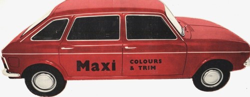 Austin Maxi 1500 Exterior Colours 1969-70 UK Market Foldout Brochure ...