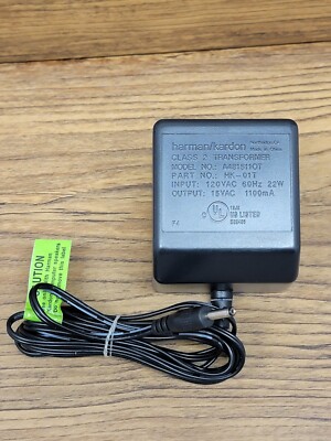 Genuine Harman Kardon Model: A481511OT Power Adapter P/N: HK-01T Output ...