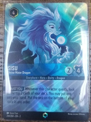 Sisu - Divine Water Dragon - Enchanted - Rise of the Floodborn #214/204 ...