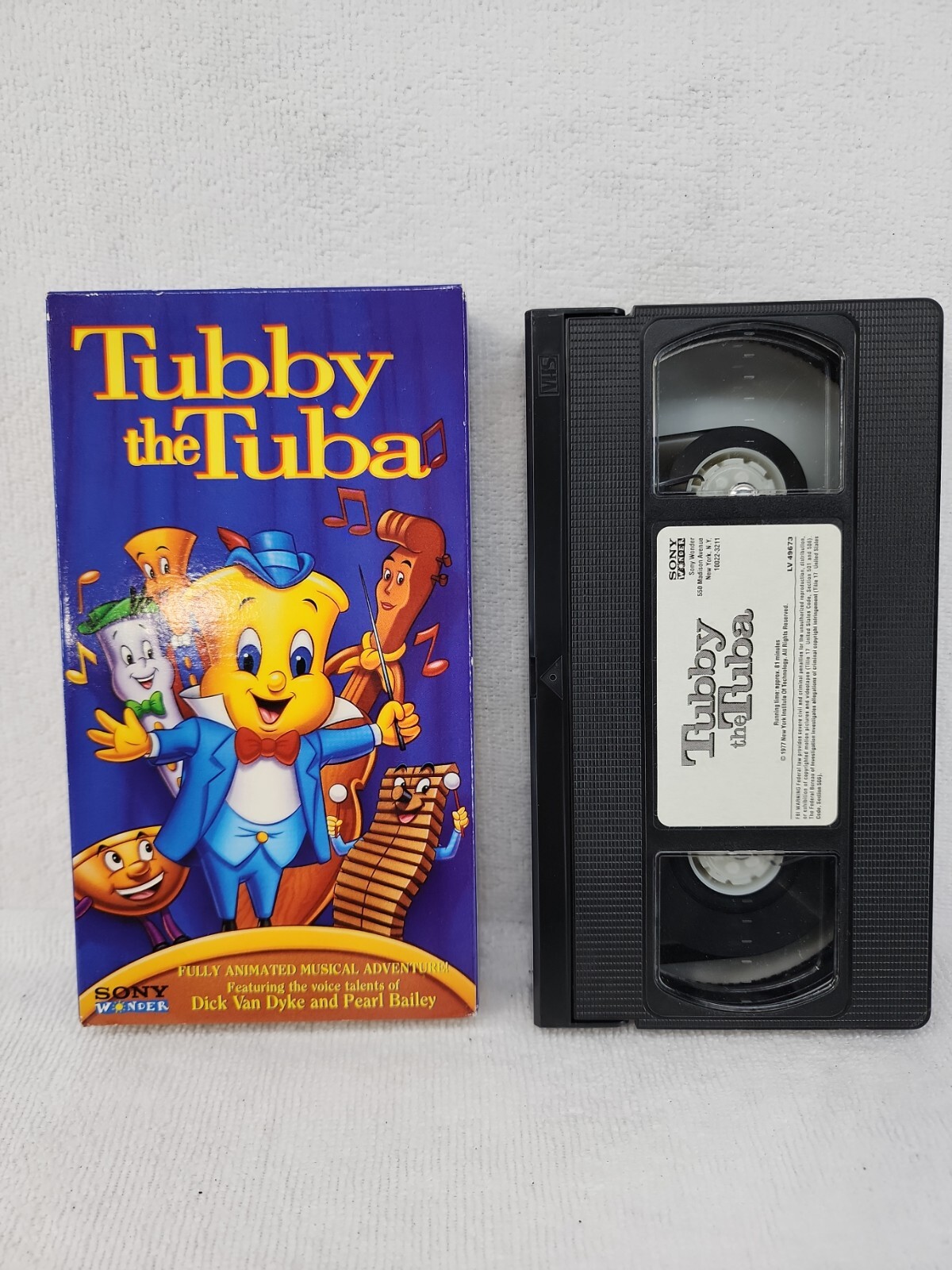 VHS Tubby the Tuba Musical Adventure - Dick Van Dyke Pearl Bailey (VHS ...