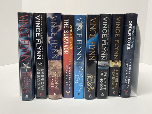 Lot of 9 VINCE FLYNN Books MITCH RAPP Series Set Hardcover 1st Editions ...