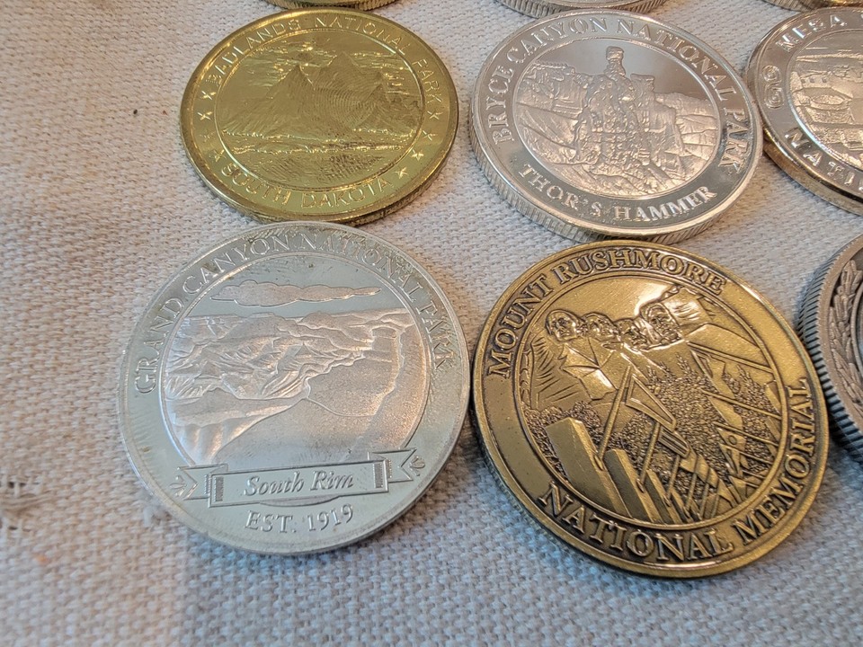 Lot of 20 Western US Souvenir Tokens (Yellowstone + More) | eBay