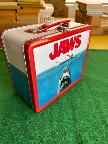 JAWS retro style metal lunch box w/ thermos, Tin Titans, Surreal Ent ...